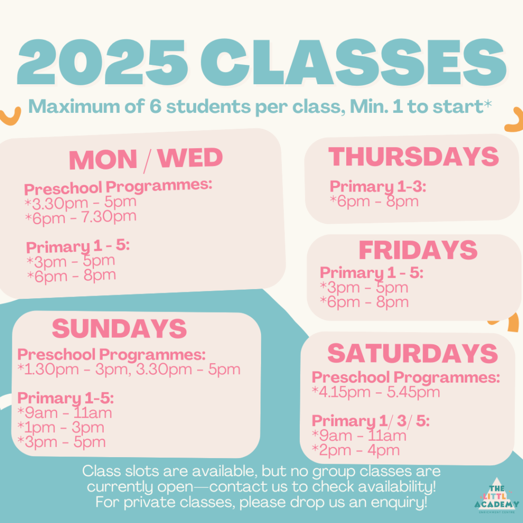 Classes & Programmes - The Little Academy